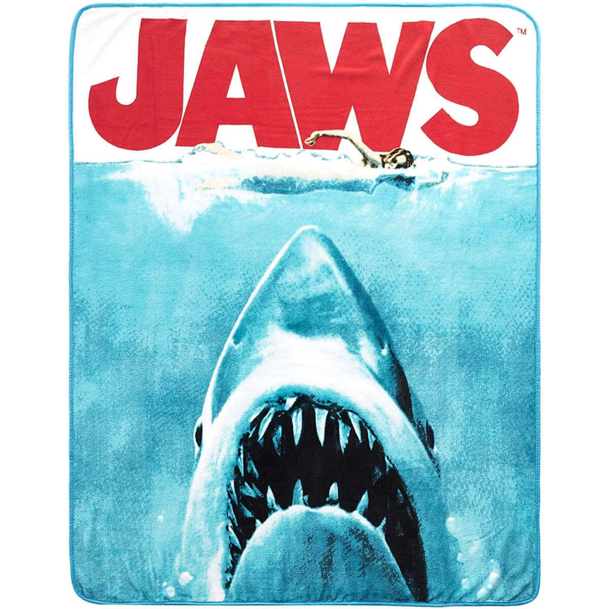 Jaws Movie Poster 50 x 60 Inch Throw Blanket