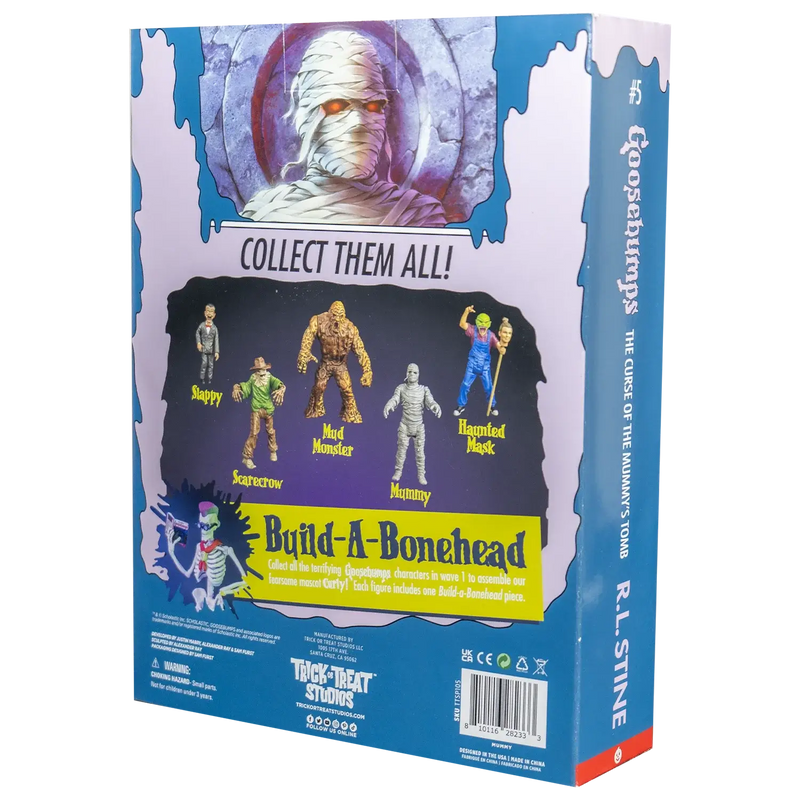 Goosebumps Build-A-Bonehead toy packaging with character illustrations ...