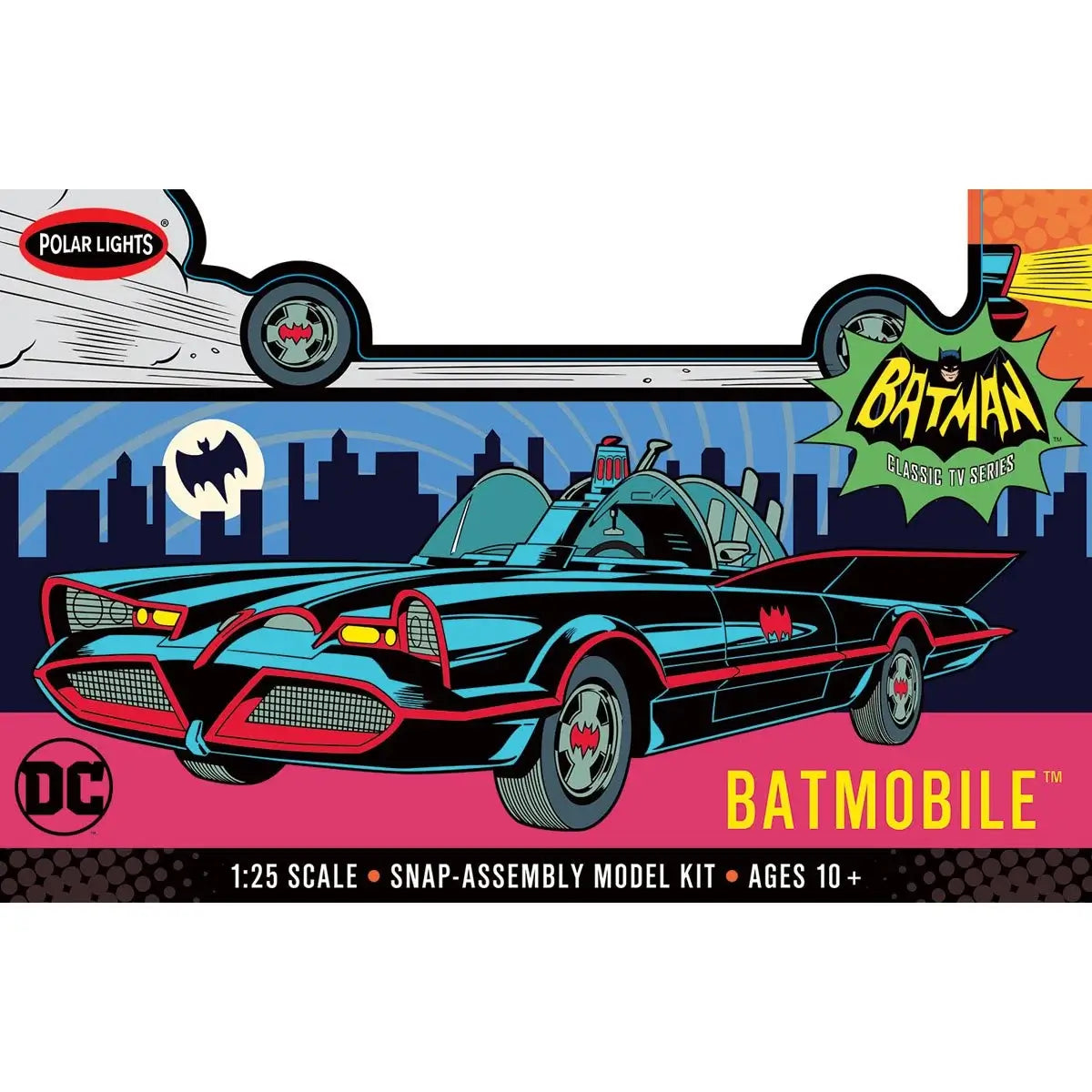 Batmobile (1966) 1:25 Scale Snap Model Kit - Polar Lights