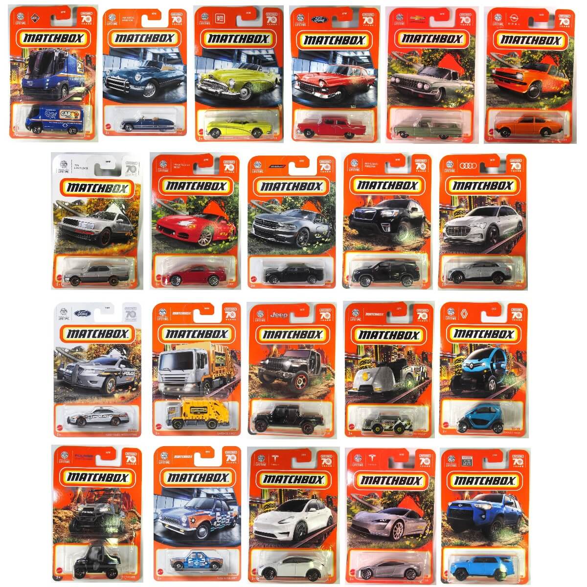 Matchbox 2023 Mainline Cars (Mix 6) 1:64 Scale Diecast Cars