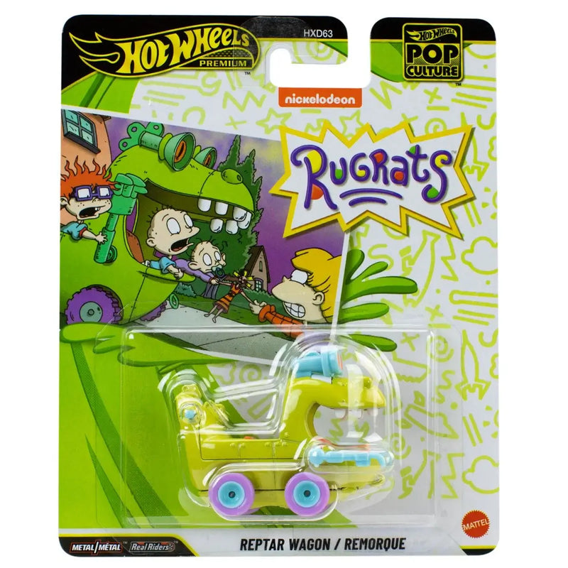 Hot Wheels Rugrats Reptar Wagon toy in packaging with cartoon ...