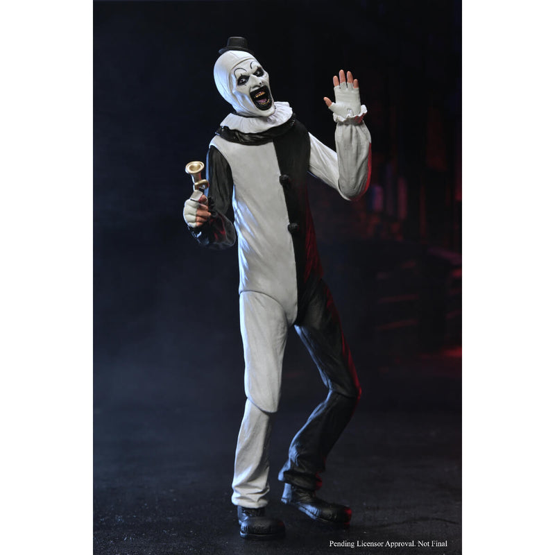 Terrifier Art the Clown 1/4 Scale NECA Action Figure holding horn
