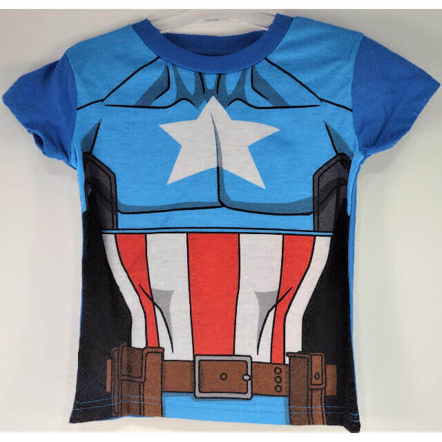 Marvel Avengers Captain America Boys T-Shirt, 3D Bag
